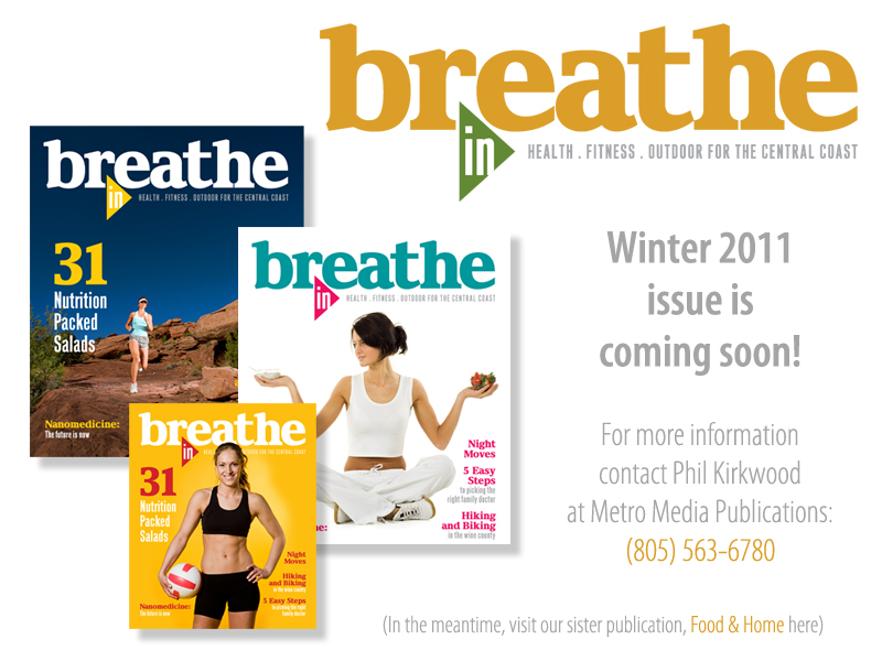 Breathe In Magazine - Health, Fitness and Outdoors for the Central Coast